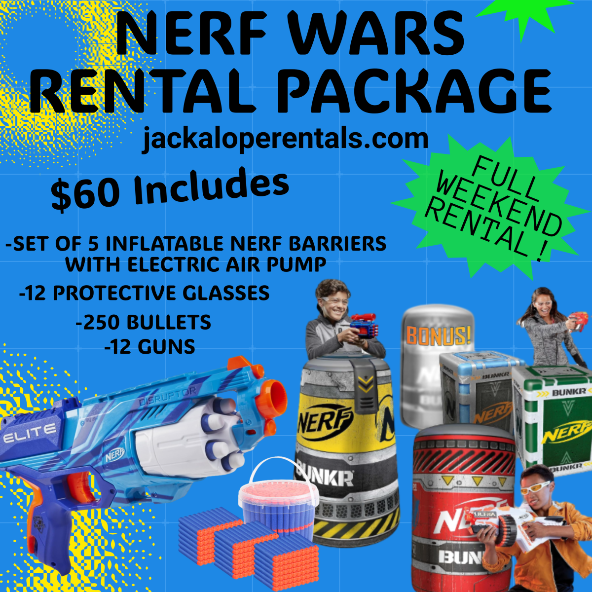 Nerf Battle Party Kit - Jackalope Rentals
